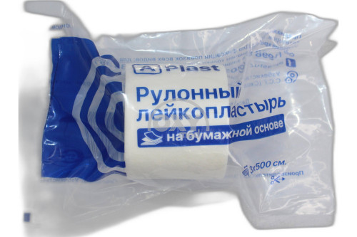 Лейкопластырь рулонный бумажный 3*500см от AFFLATUS LAB - купить в ...